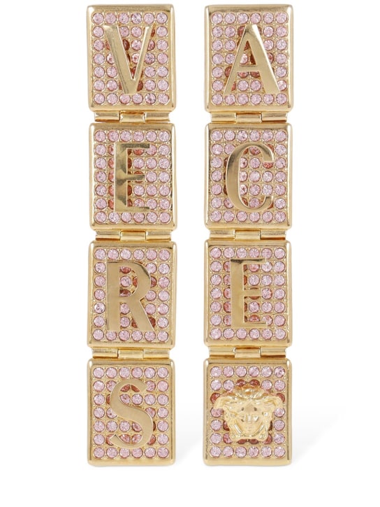 Versace tiles crystal earrings - Versace - Women | Luisaviaroma