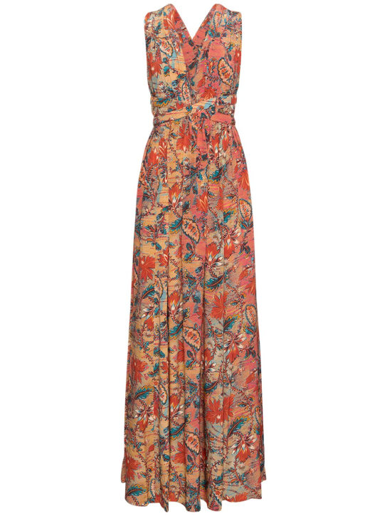 Vestido largo de seda estampado - Ulla Johnson - Mujer | Luisaviaroma