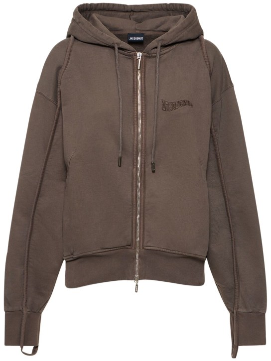 Le sweater camargue cotton zip hoodie - Jacquemus - Women | Luisaviaroma
