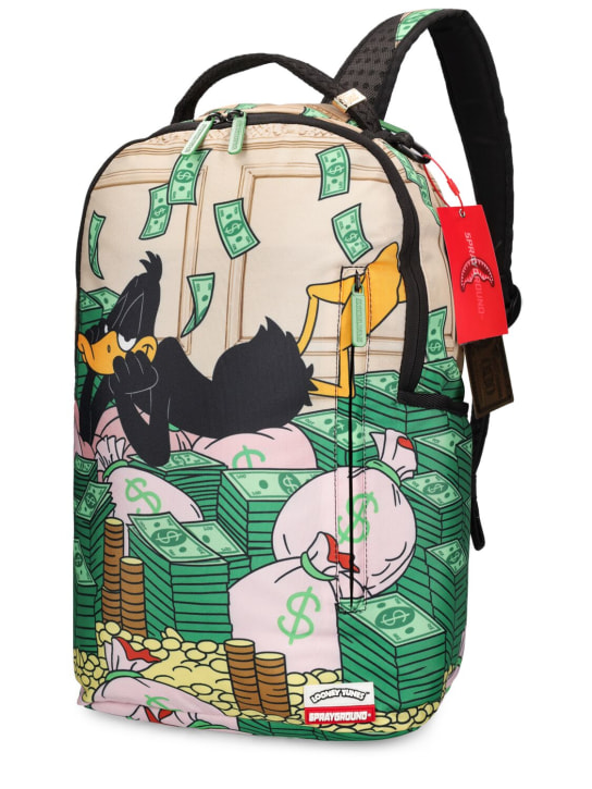 Daffy duck print canvas backpack - SPRAYGROUND - Erkek Çocuk | Luisaviaroma