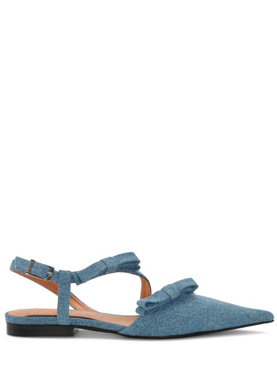 10mm multi-bow denim flats - GANNI - Women | Luisaviaroma