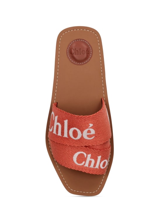 Sandali woody in lino 10mm - Chloé - Donna | Luisaviaroma