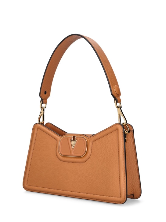 V logo leather shoulder bag - Valentino Garavani - Women | Luisaviaroma