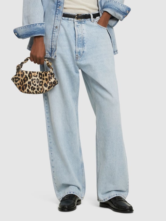 Mini bou leo print top handle bag - GANNI - Women | Luisaviaroma