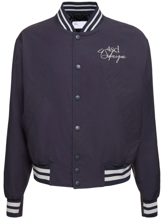 Cotton canvas varsity jacket - 4SDesigns - Men | Luisaviaroma