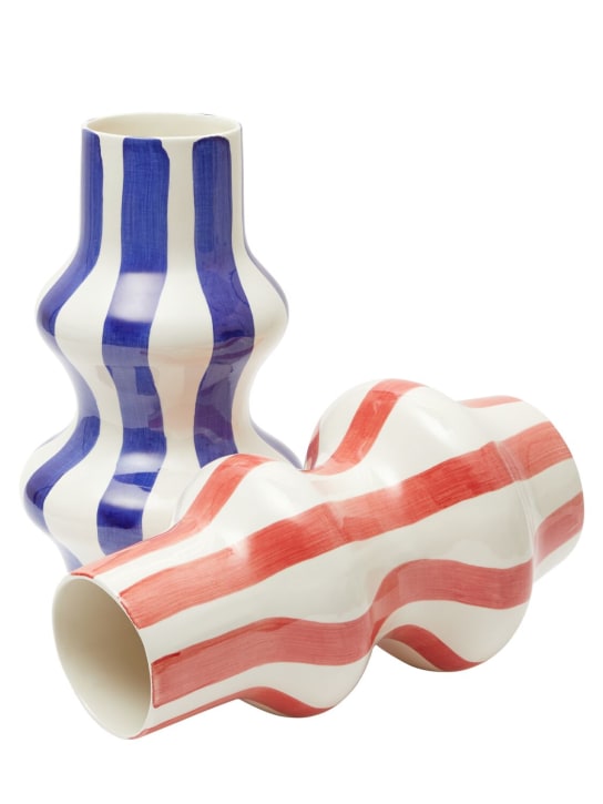 Escapism apricot striped vase - The Conran Shop - Home | Luisaviaroma