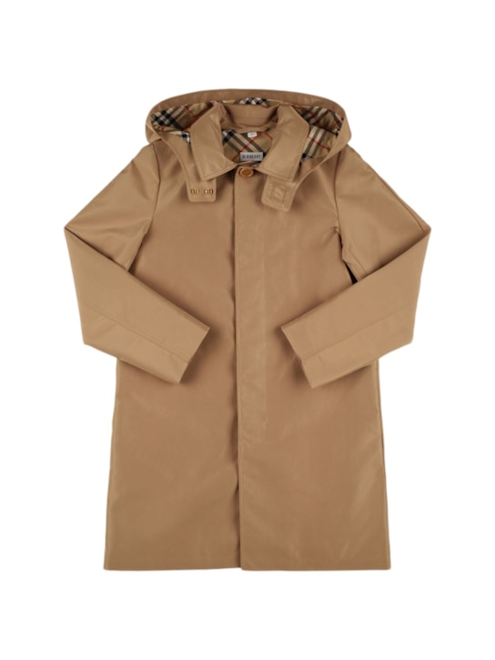 Nylon gabardine trench coat - Burberry - Girls | Luisaviaroma