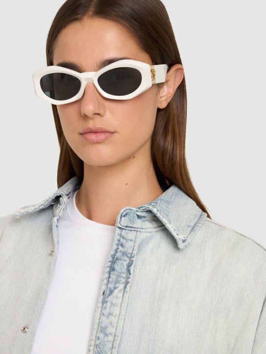 Oval acetate sunglasses - Versace - Women | Luisaviaroma