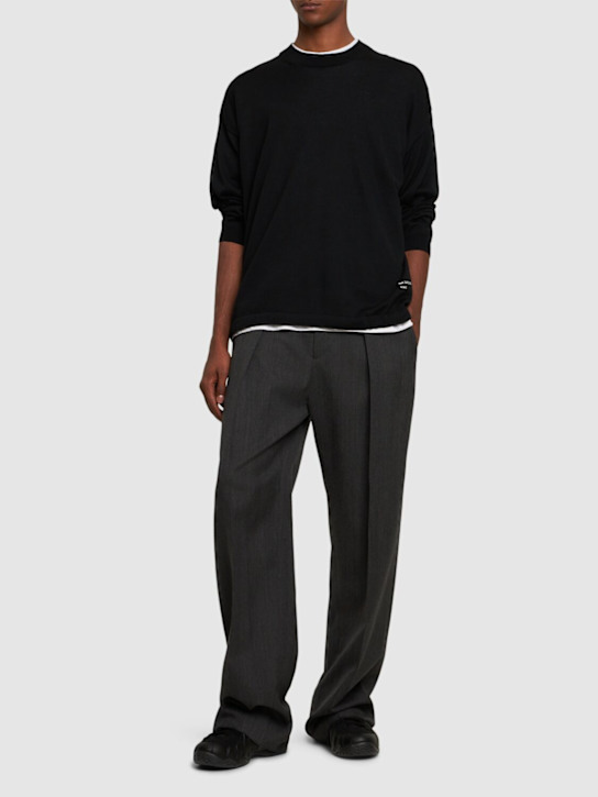 Cdg homme 로고 크루넥 스웨터 - Comme des Garçons Homme - 남성 | Luisaviaroma