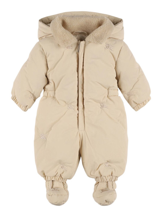 Tuta da neve in nylon con cappuccio - Burberry - Bambina | Luisaviaroma