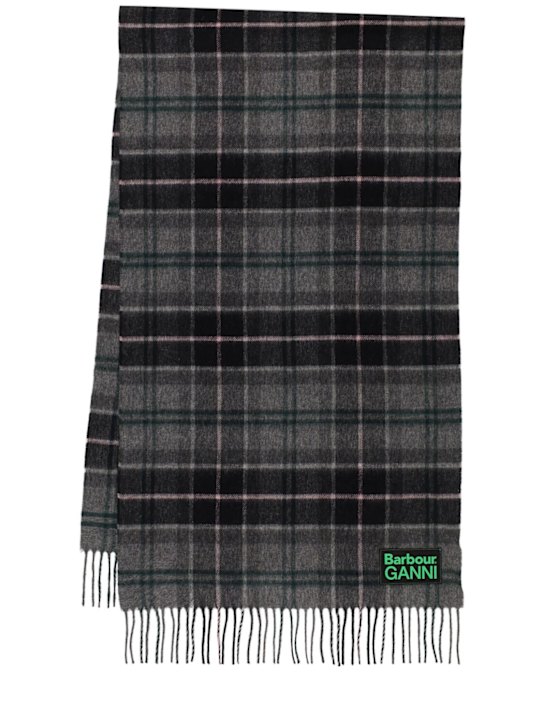Barbour x ganni wool tartan scarf - BARBOUR - Women | Luisaviaroma
