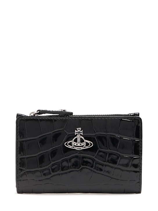 Slim croc embossed card holder - Vivienne Westwood - Women | Luisaviaroma