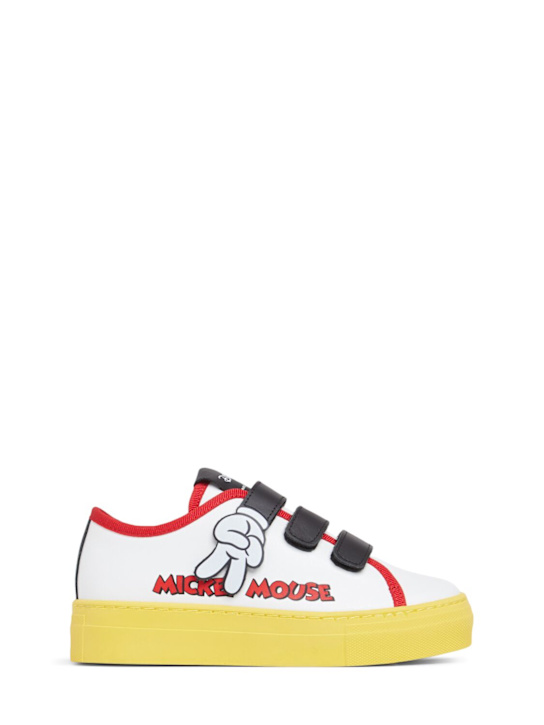 Mickey mouse leather lace-up sneakers - Marc Jacobs - Girls | Luisaviaroma