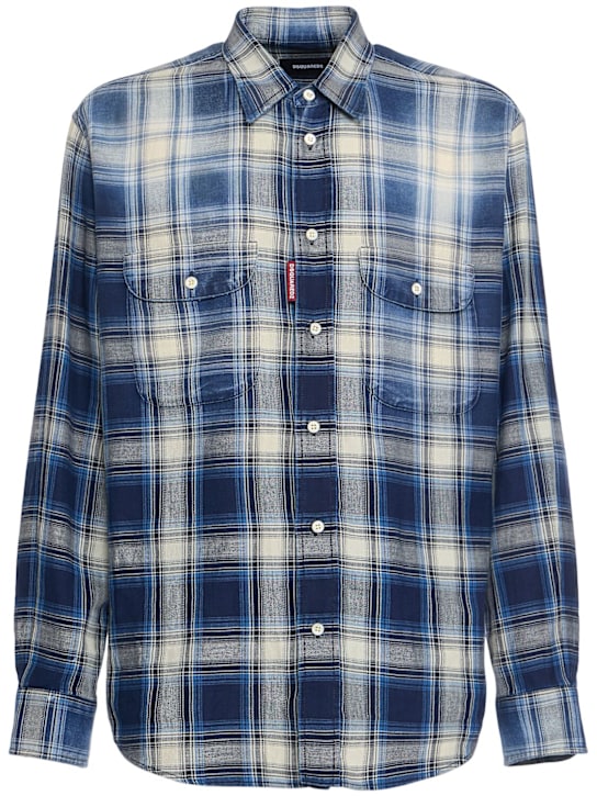 Canadian vintage plaid shirt - Dsquared2 - Men | Luisaviaroma