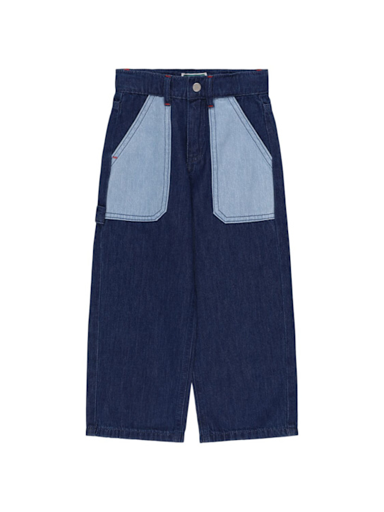 Pantalon en denim de coton - Kenzo Kids - Fille | Luisaviaroma