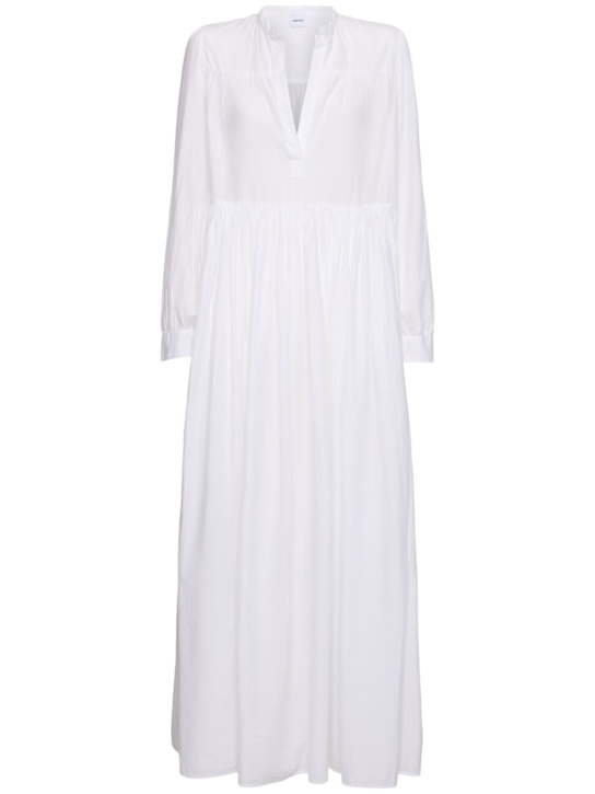 Cotton muslin draped long dress - ASPESI - Women | Luisaviaroma