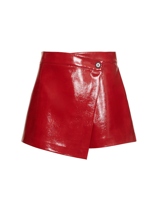Vinyl wrap mini skort - MSGM - Women | Luisaviaroma