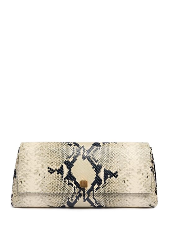 Audrey python embossed leather clutch - Khaite - Women | Luisaviaroma