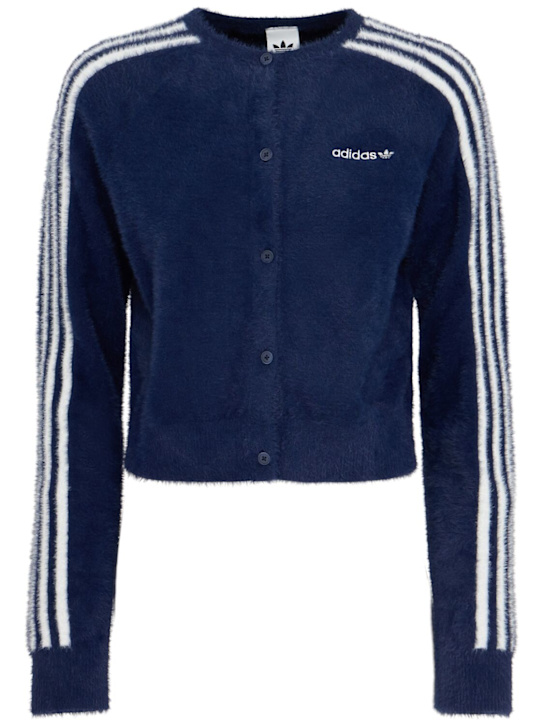 Fluffy tech knit cardigan - adidas Originals - Women | Luisaviaroma