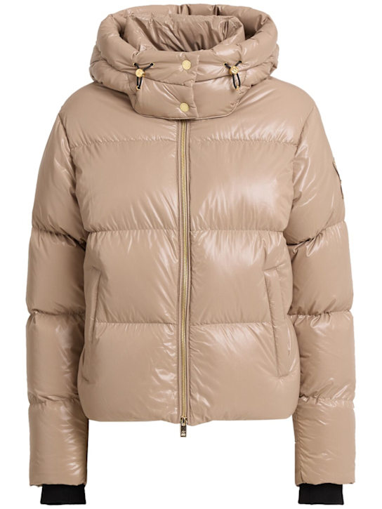 Moonstone gold patent down jacket - Moose Knuckles - Women | Luisaviaroma