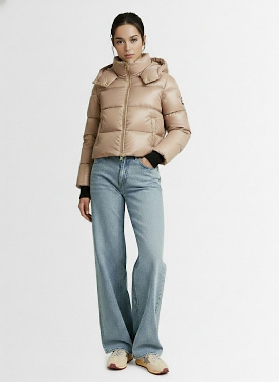 Moonstone gold patent down jacket - Moose Knuckles - Women | Luisaviaroma