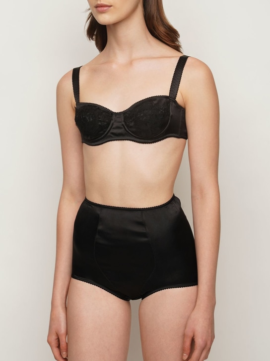 Stretch Silk Satin Briefs Dolce And Gabbana Women Luisaviaroma