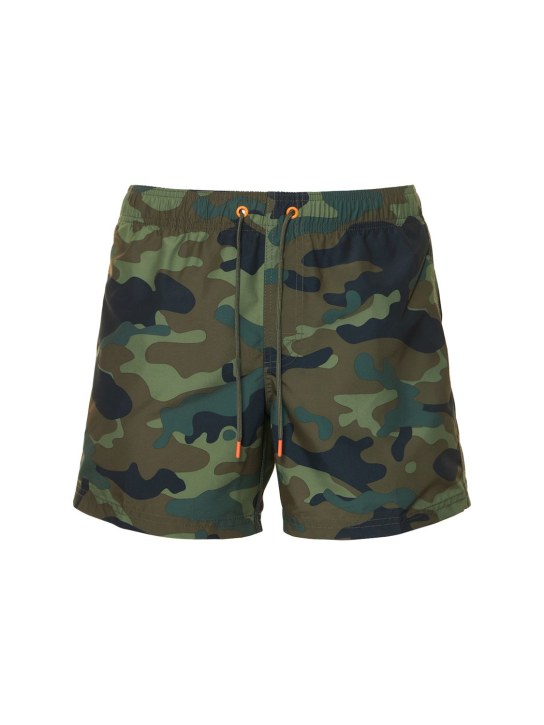 Camouflage print tech swim shorts - SUNDEK - Men | Luisaviaroma