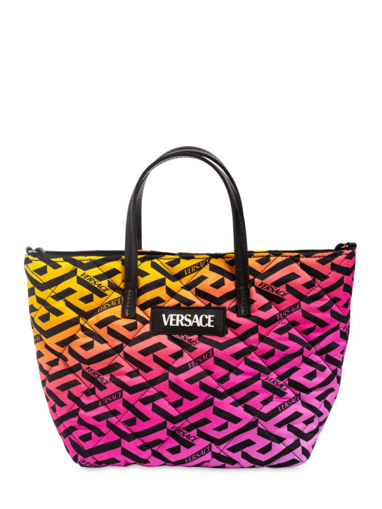 Monogram print quilted print nylon bag - Versace - Girls | Luisaviaroma