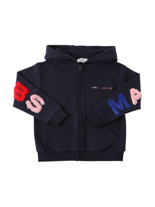 Cotton Sweatshirt Hoodie W Logo Patch Marc Jacobs Girls Luisaviaroma