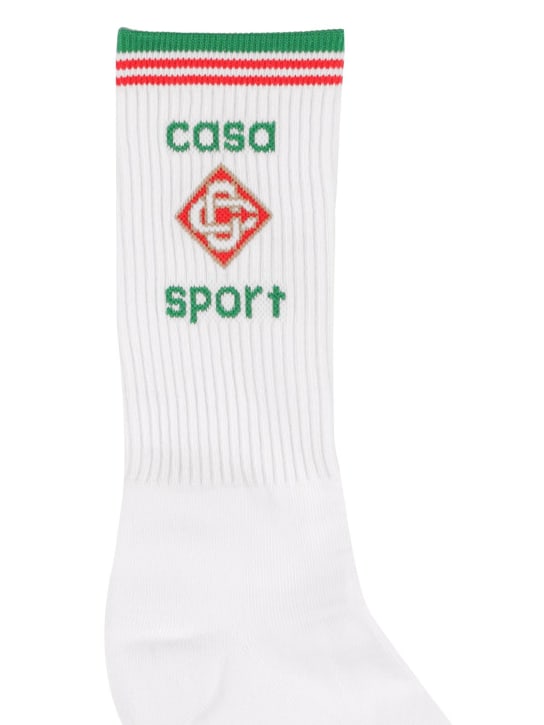 Casa sport cotton blend short socks - Casablanca - Men | Luisaviaroma