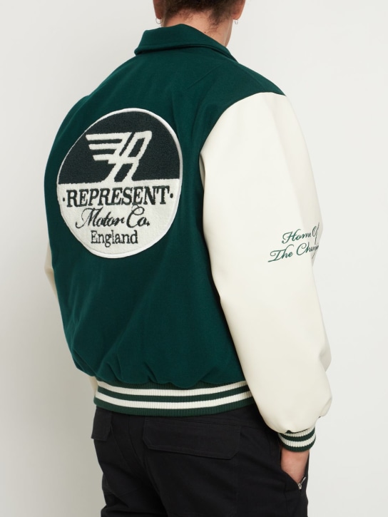 Collegejacke aus wolle „racing team“ - Represent - Herren | Luisaviaroma