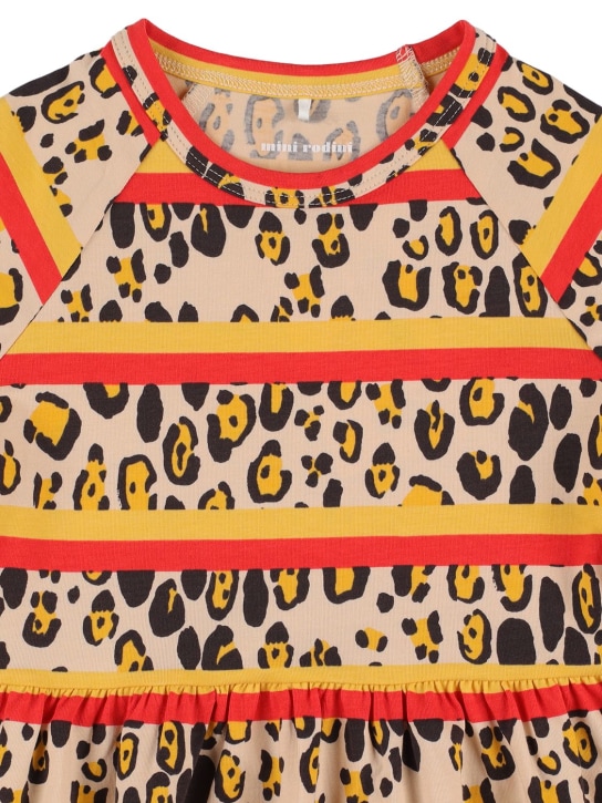 Leopard print organic cotton dress - Mini Rodini - Girls | Luisaviaroma
