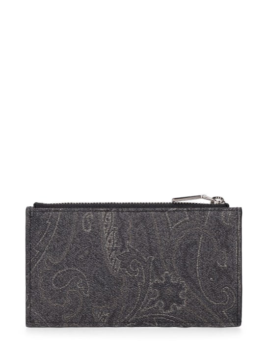 Paisley print coated cotton wallet - Etro - Men | Luisaviaroma