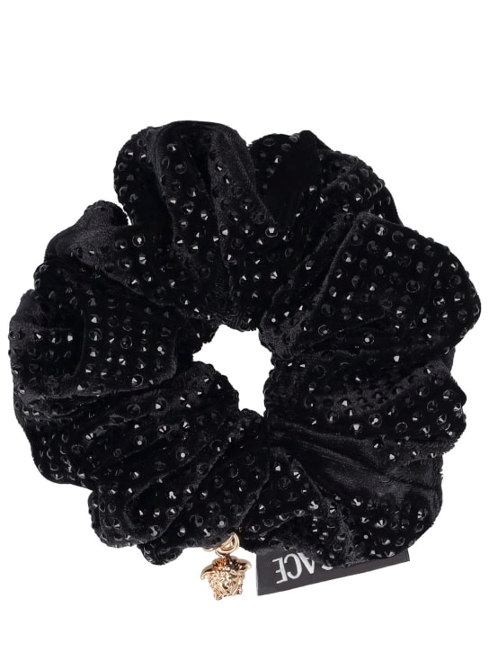 Velvet & strass scrunchie - Versace - Women | Luisaviaroma