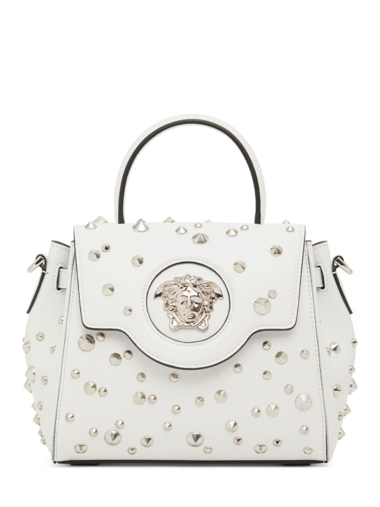 Small leather medusa top handle bag - Versace - Women | Luisaviaroma