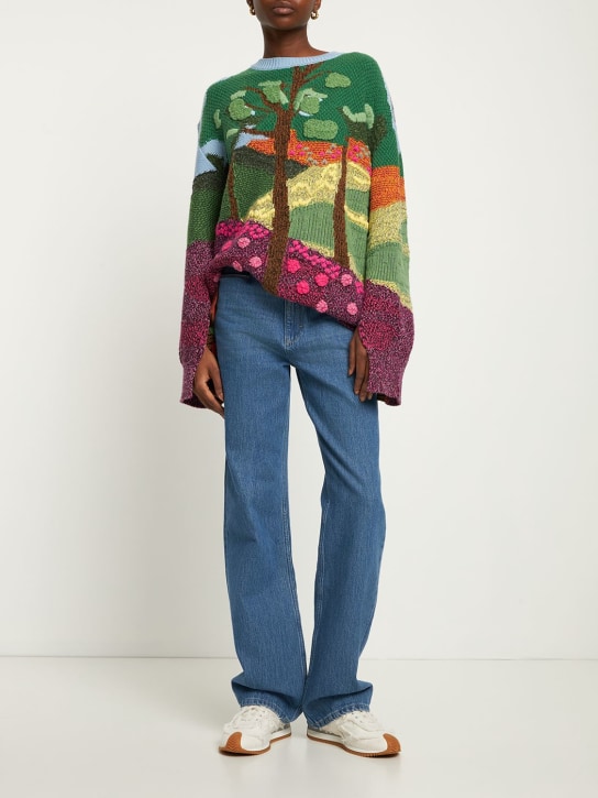 Tree Of Life Jacquard Knit Sweater Stella Mccartney Women