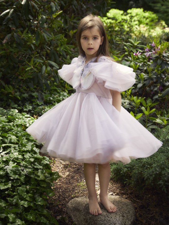 Vestito midi in tulle / farfalla applicata - Nikolia - Bambina ...