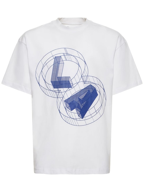 Wireframe printed cotton jersey t-shirt - Lifted Anchors - Men ...
