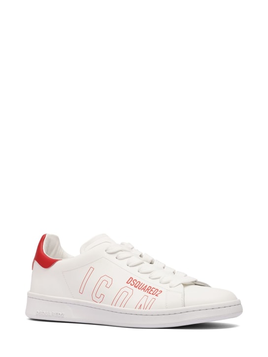 Icon outline lace-up low top sneakers - Dsquared2 - Men | Luisaviaroma