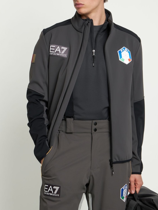 Fisi power stretch softshell ski jacket - Ea7 Emporio Armani - Men | Luisaviaroma