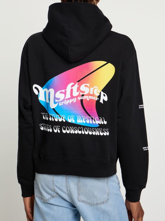 Trippy summer print cotton hoodie - MSFTSrep - Men | Luisaviaroma