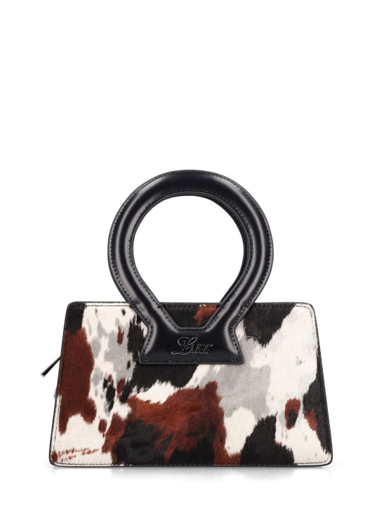 Small ana leather print top handle bag - Luar - Women | Luisaviaroma