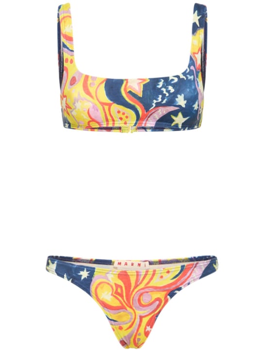 Printed stretch jersey bikini - Marni - Women | Luisaviaroma