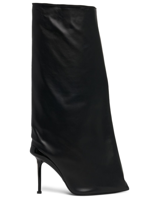 90mm slash leather tall boots - McQueen - Women | Luisaviaroma