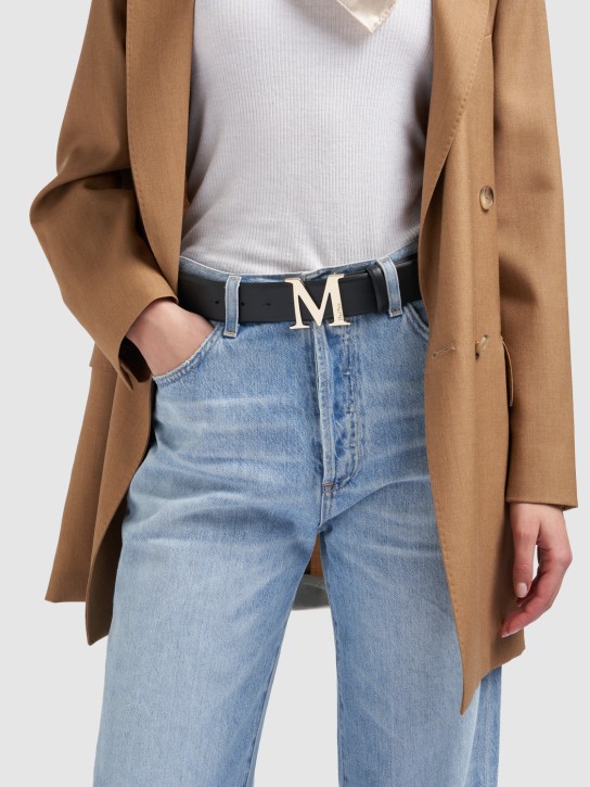 M classic 4cm leather belt - Max Mara - Women | Luisaviaroma