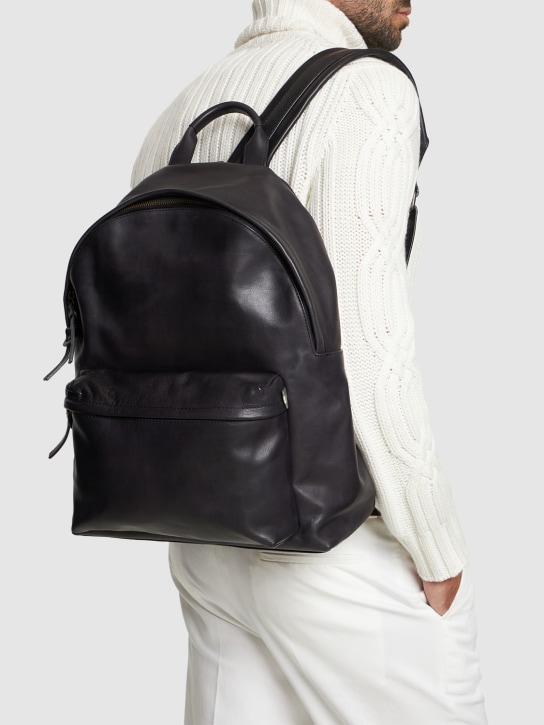 Zipped leather backpack - Officine Creative - Men | Luisaviaroma