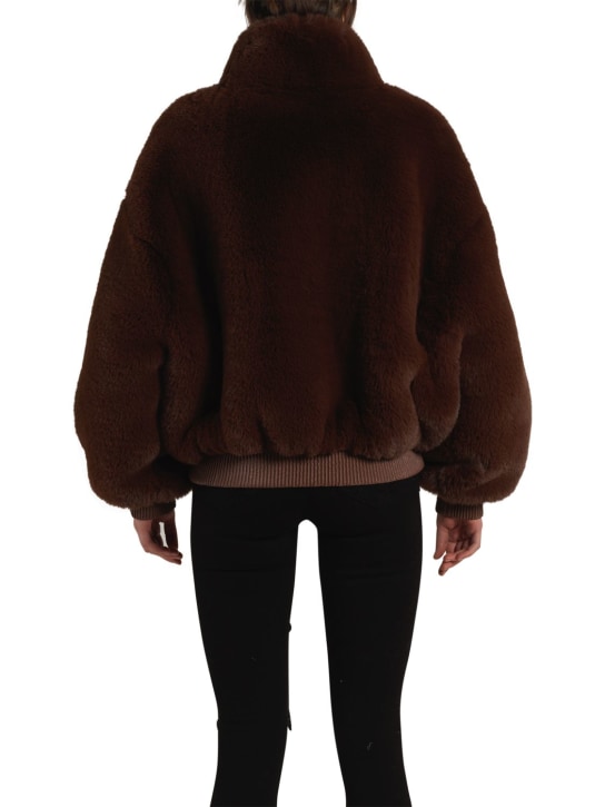 Oversized faux fur jacket - Amiri - Women | Luisaviaroma