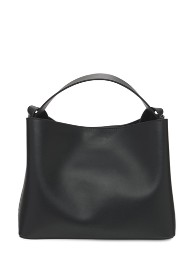 Aesther Ekme - Mini sac smooth leather top handle bag - Black | Luisaviaroma