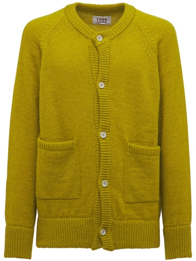 Lc23 - Mohair blend knit cardigan - | Luisaviaroma