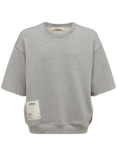 HAIKURE - Cotton crewneck sweatshirt - Grey | Luisaviaroma